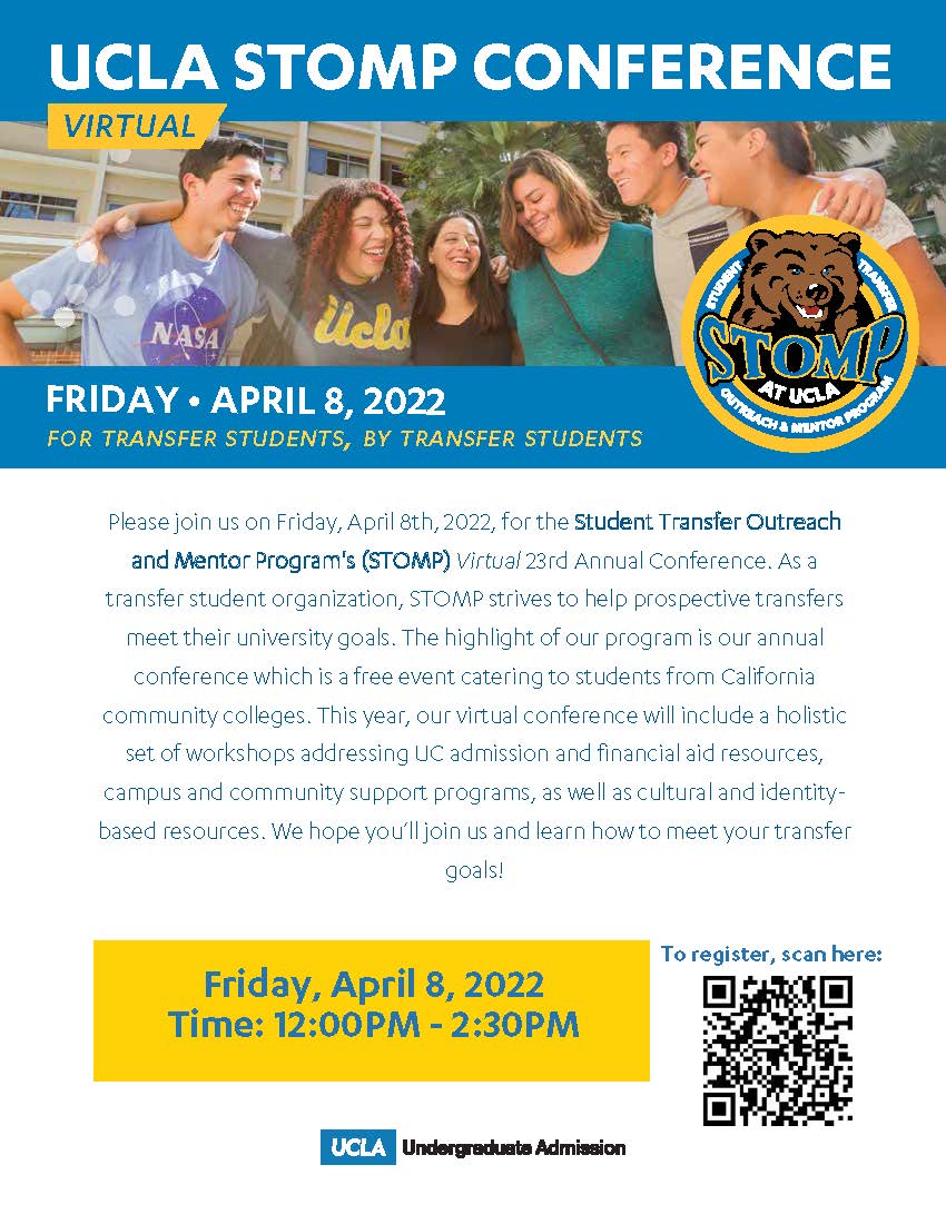 Virtual UCLA STOMP Conference - Woodland Community College