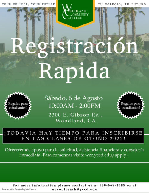 Express Registration - Woodland Community College