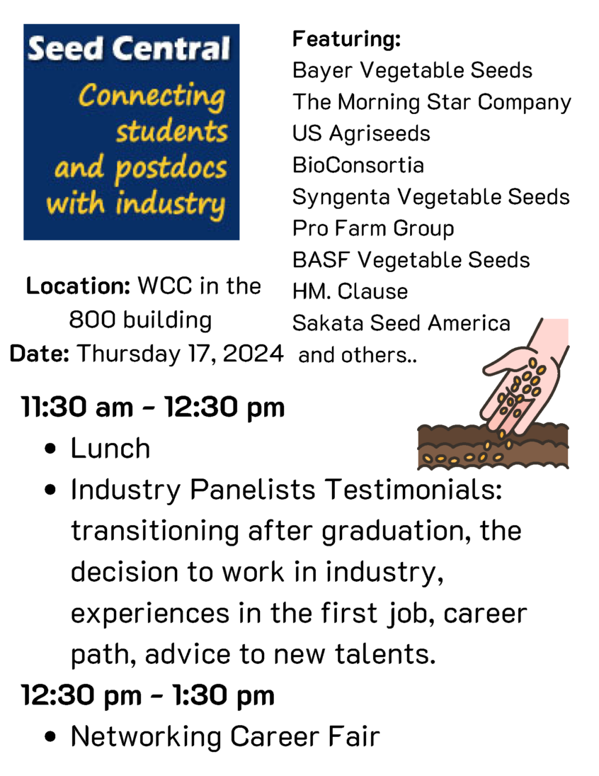 Seed Central: Connecting Students and Postdocs with Industry - Woodland ...