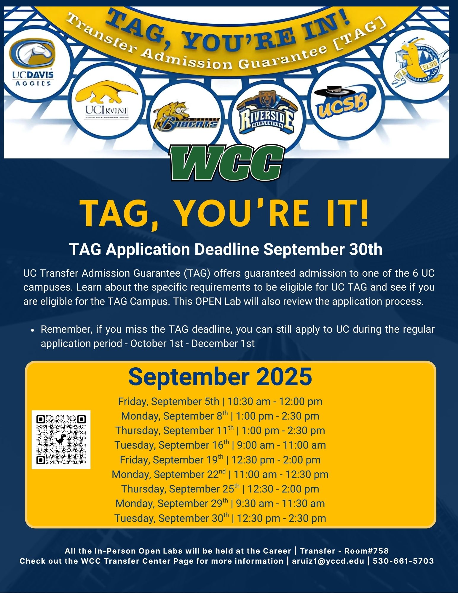 Transfer Admission Guarantee (TAG) Program - Woodland Community College