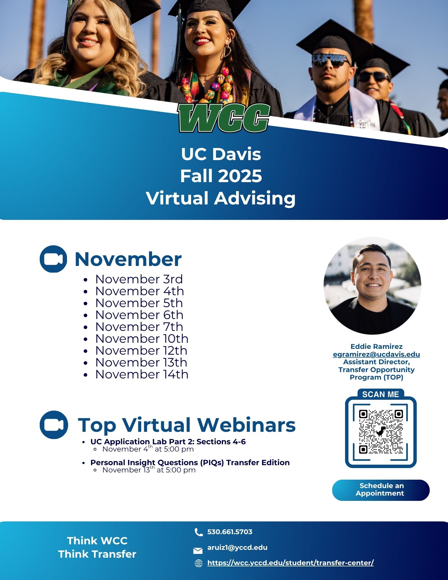 Virtual - UC Davis Advising - Woodland Community College