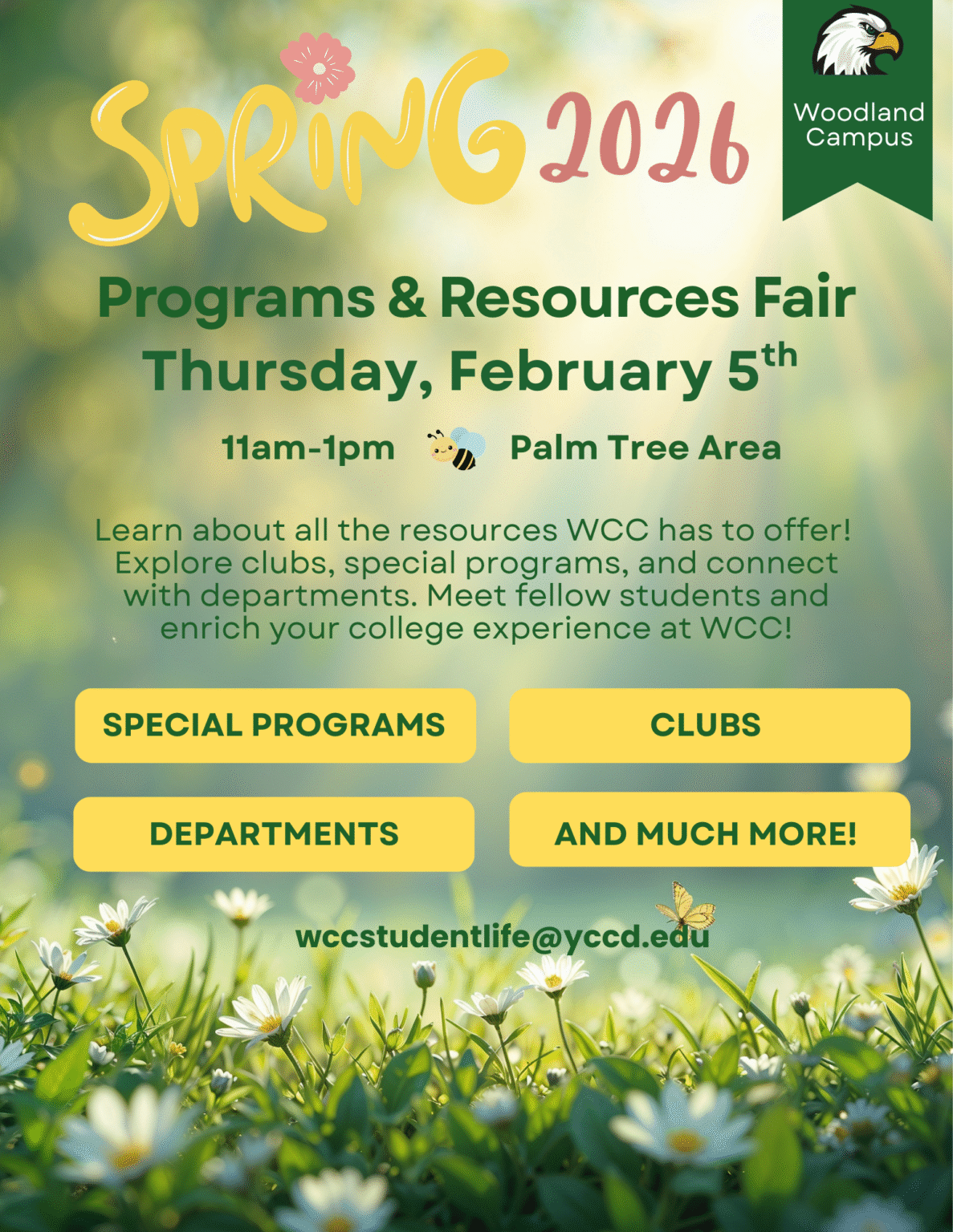 Spring 2026 Programs & Resources Fair - Woodland Community College